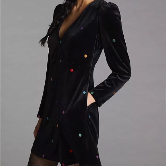 FARM Rio | Dresses | Farm Rio Embroidered Velvet Mini Dress | Poshmark